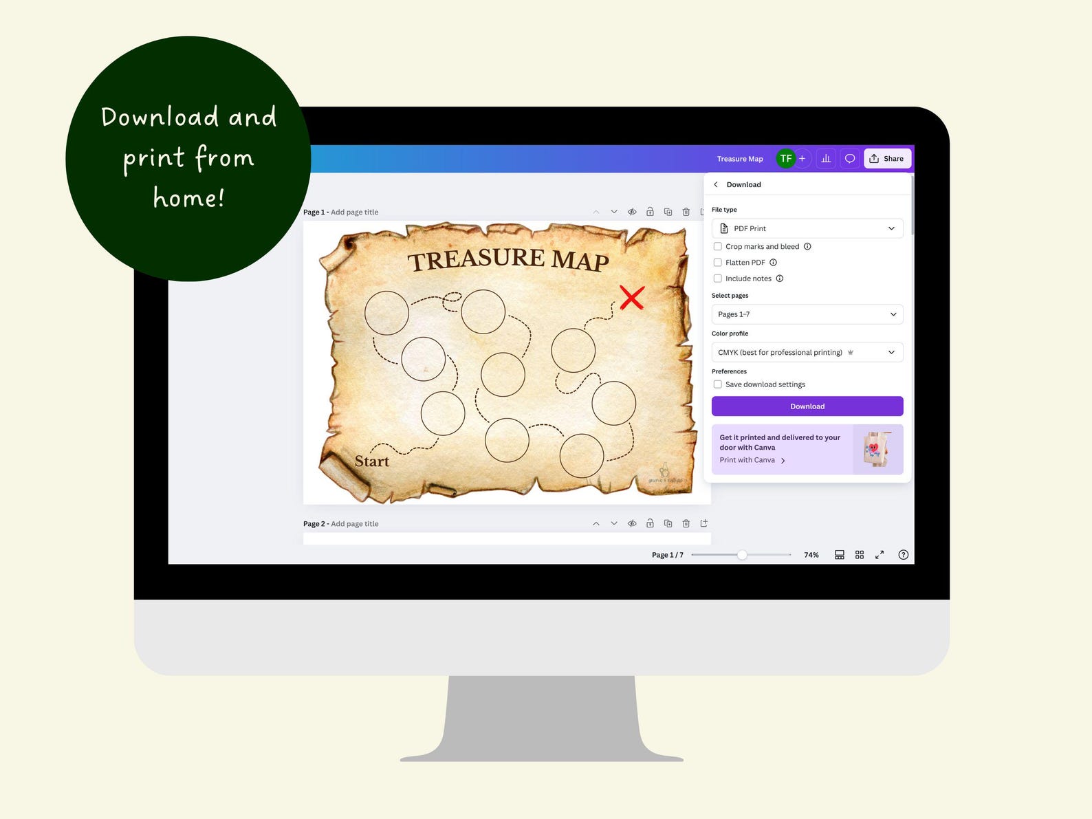Printable Treasure Map Scavenger Hunt: Editable Pirate Party Game ...