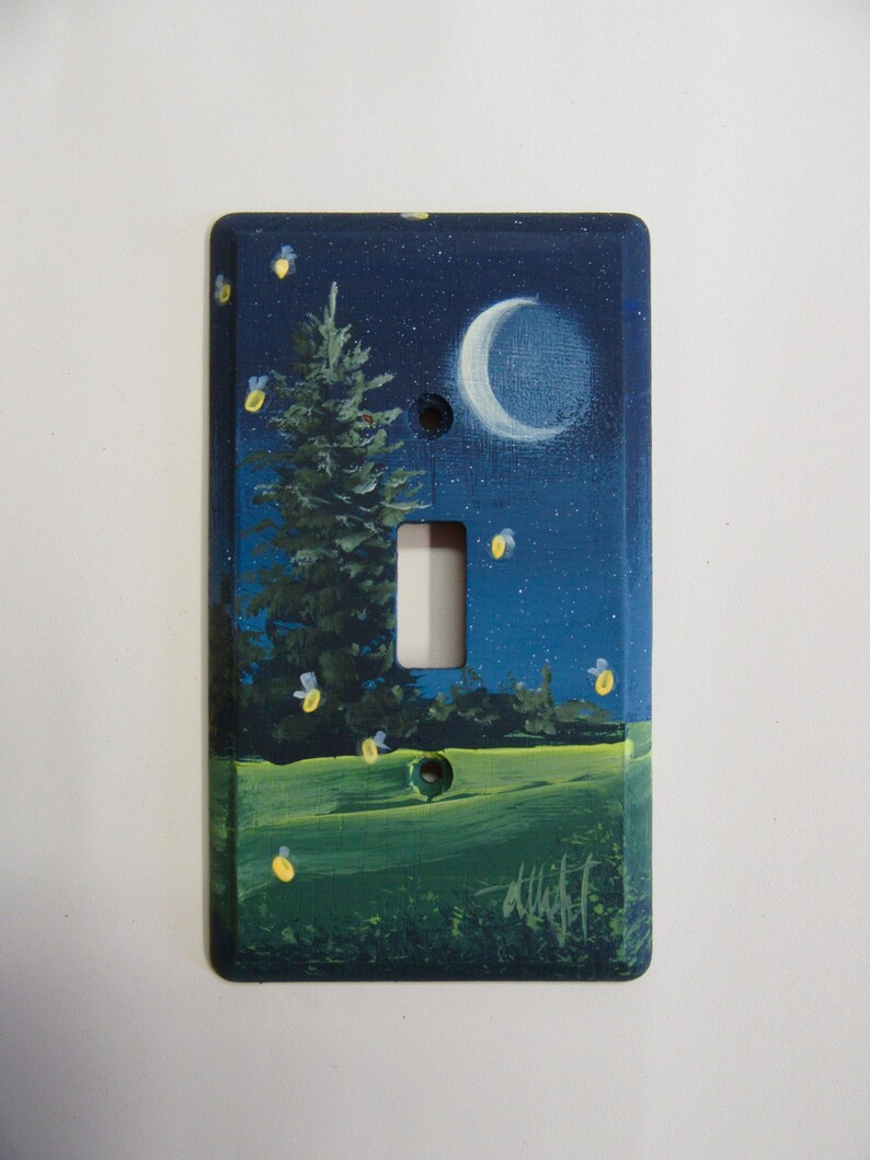 Single Switch Plate With Firefly Design Fireflies Wall Plate - Etsy