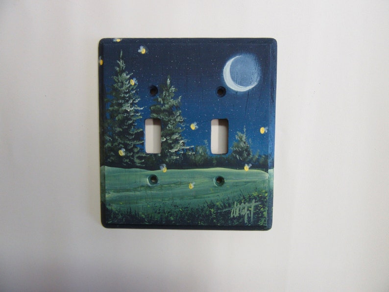 Single Switch Plate With Firefly Design Fireflies Wall Plate - Etsy
