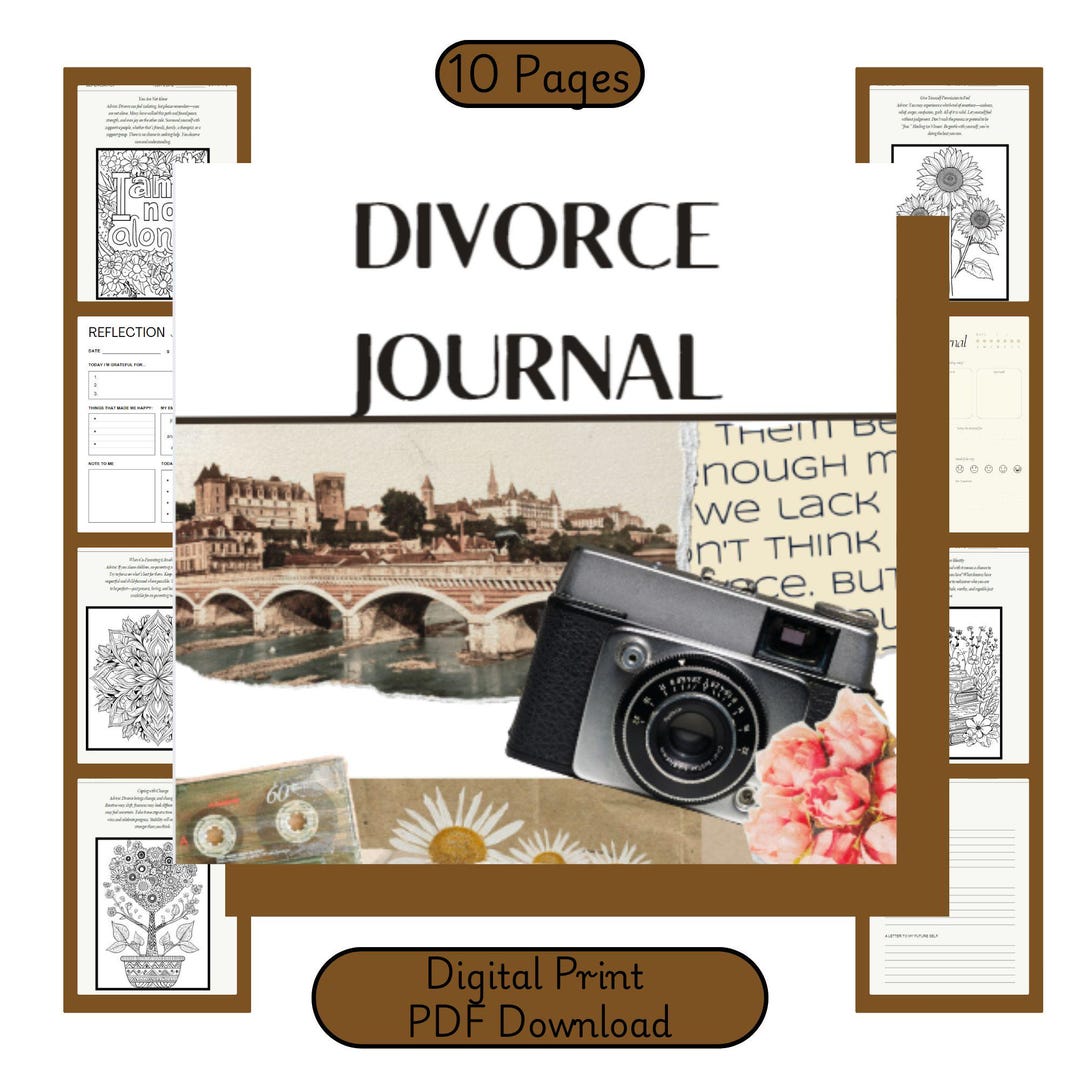 Divorce Healing Journal | Printable Self-care Reflection Workbook for ...