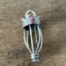 Handmade Artisan Sterling Silver Cage Pendant With Pink Sapphire ...