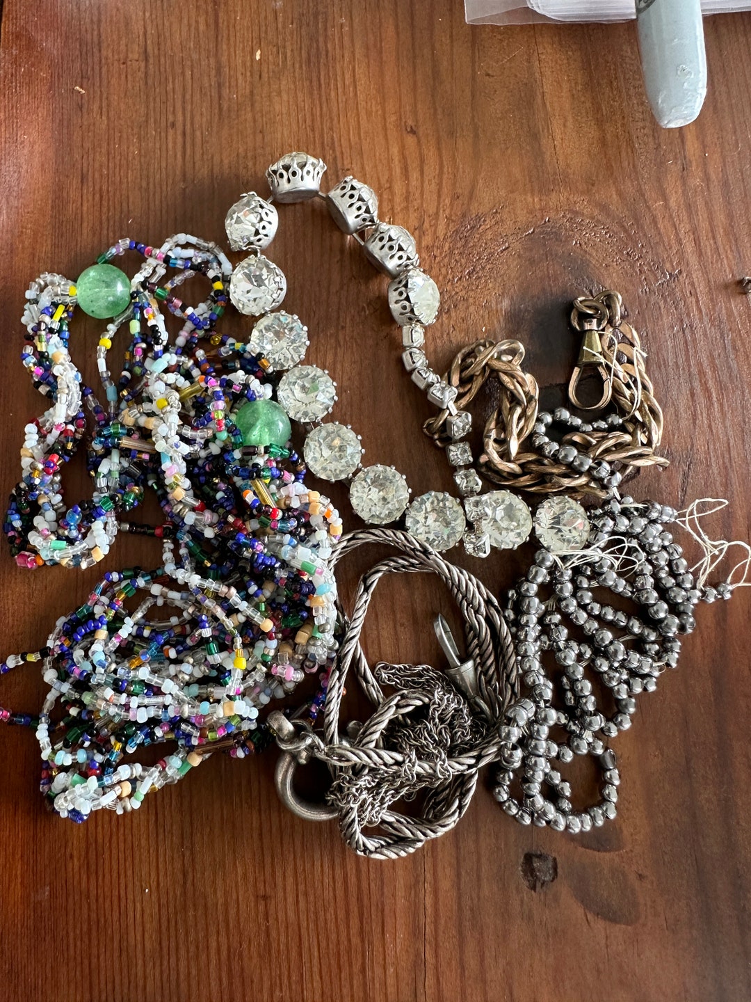 DESTASH Lot of Mixed Antique and Vintage Chains and Beads - Etsy Australia