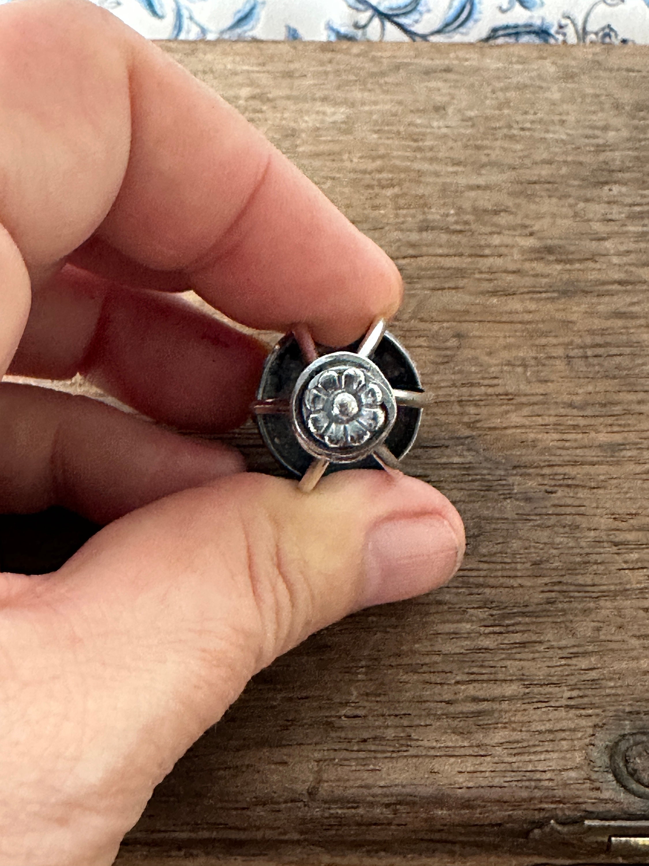 Handmade Artisan Sterling Silver Cage Pendant With Pink Sapphire ...