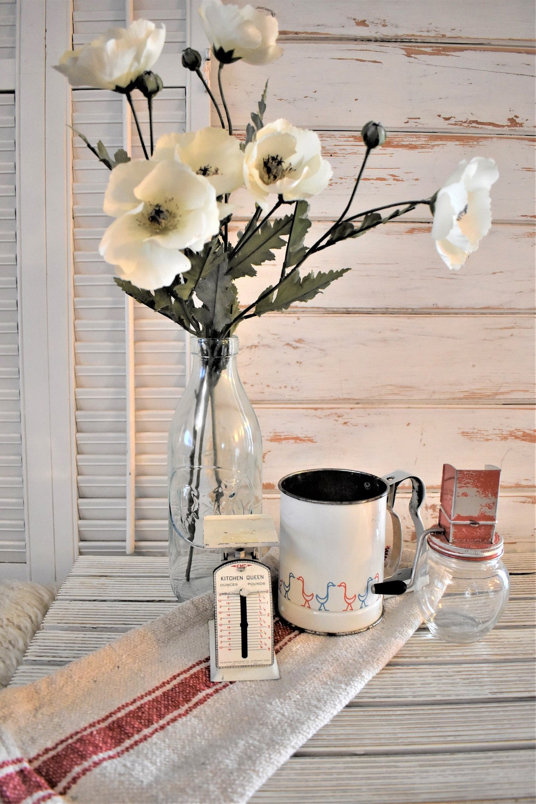 Vintage Farmhouse Kitchen Decor Bundle, Vintaage Cottage Farmhouse ...