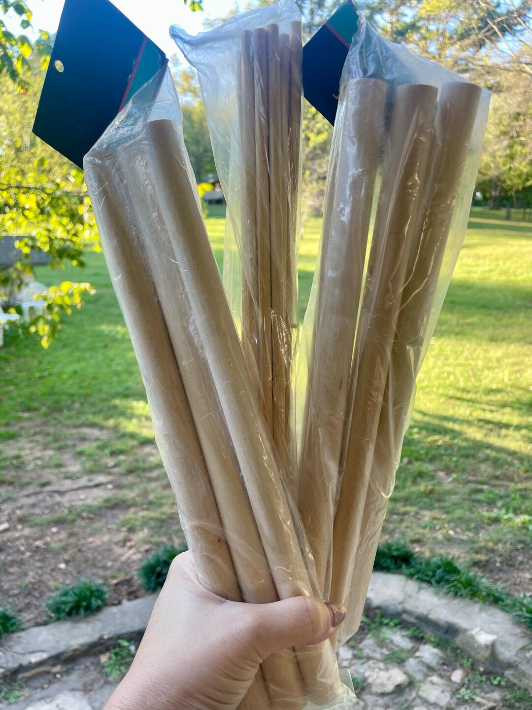 Set of 3 Wooden Dowel Rod Packs ~WOODPILE, 2 Different Diameters ...