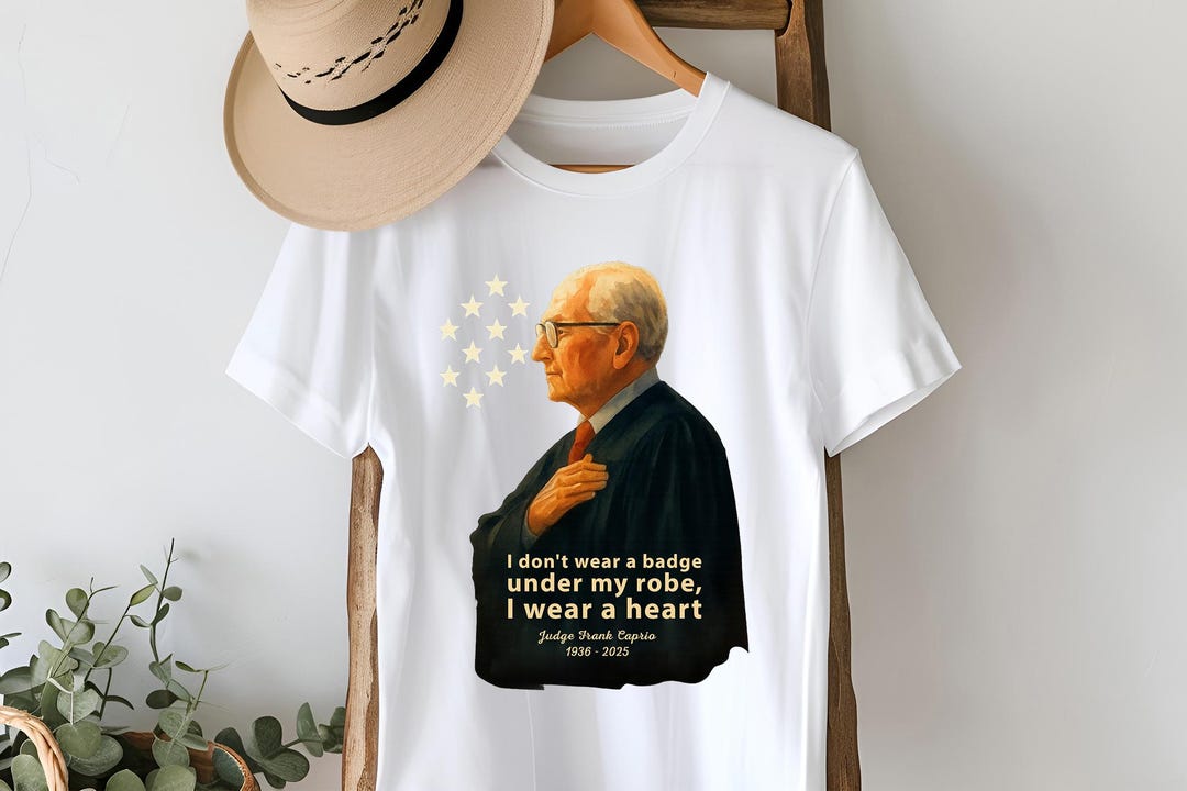 RIP Frank Caprio Shirt, Judge Memorial Tee 1936-2025, Tribute Lawyer ...