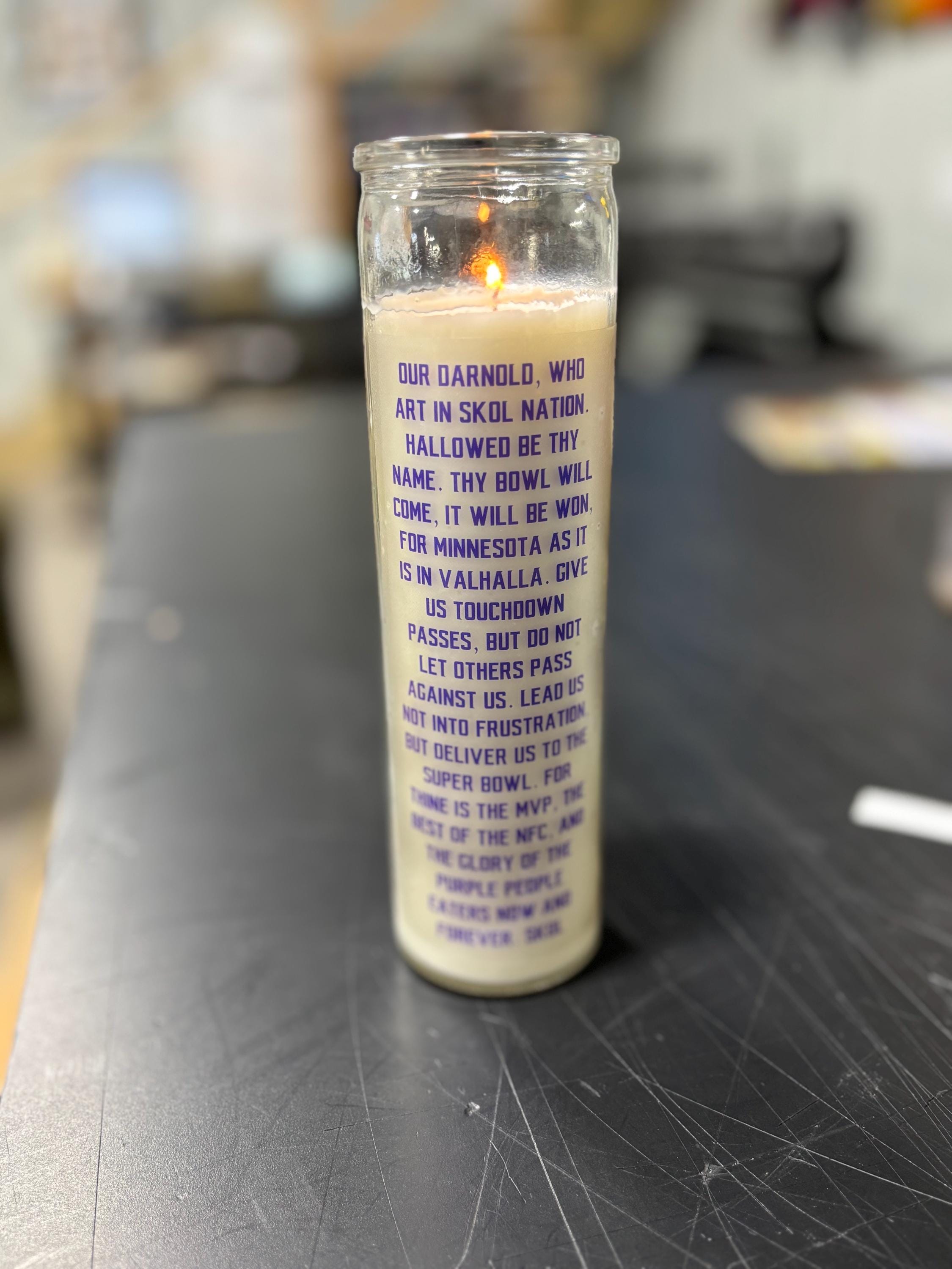 Vikings Sam Darnold Prayer Candle - Etsy