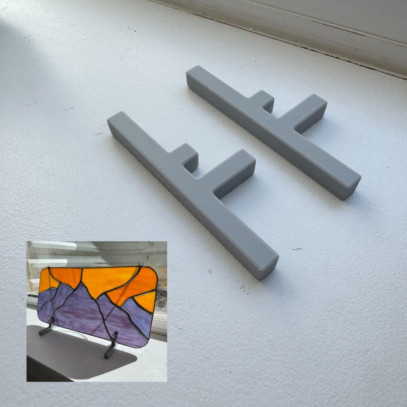 Adjustable Stained Glass Display Stand | Adjustable Fused Glass Display ...