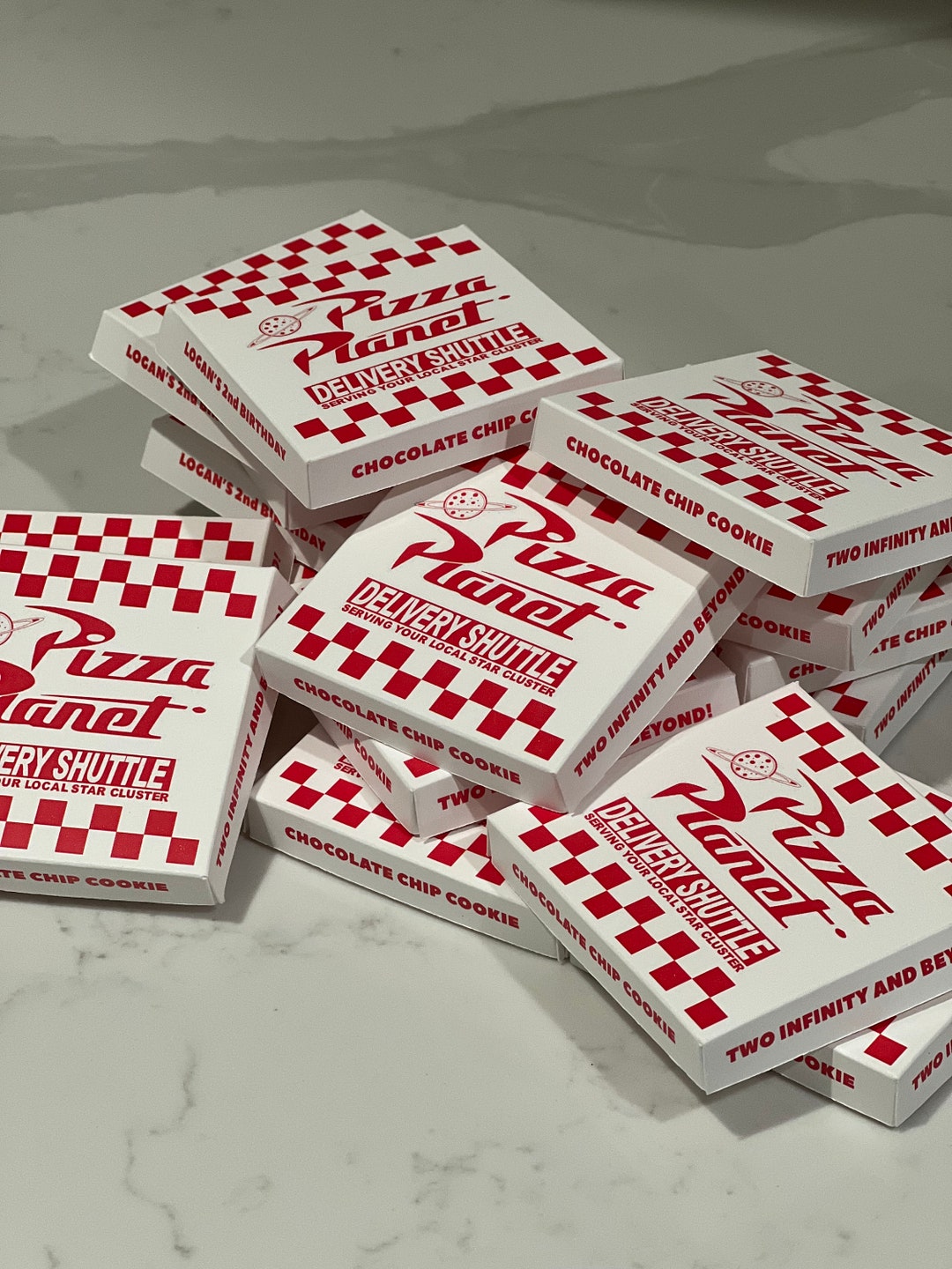 TWO Infinity and Beyond - Pizza Planet Cookie Box - Etsy