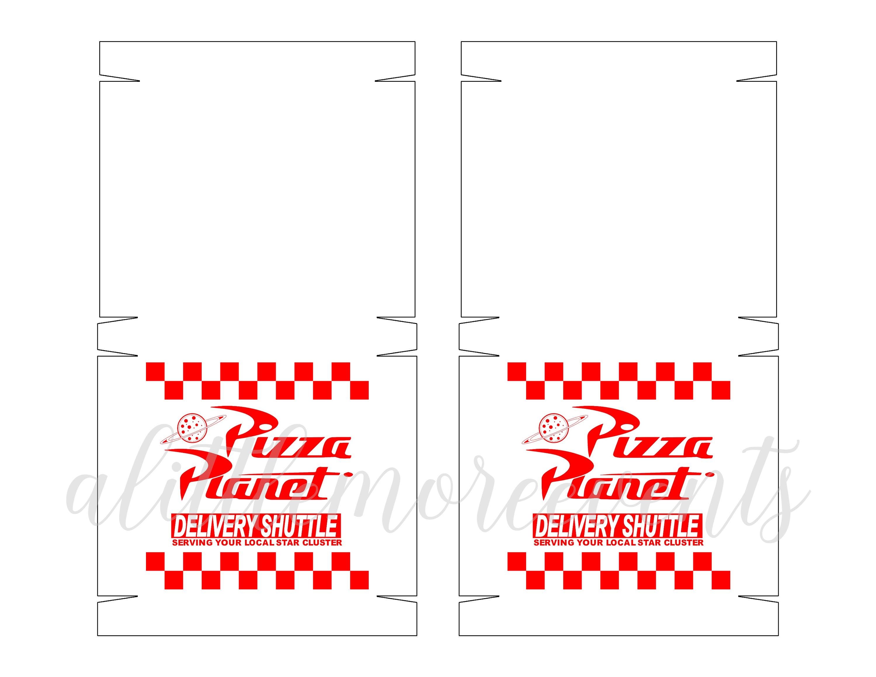BLANK - Pizza Planet Cookie Box - Etsy
