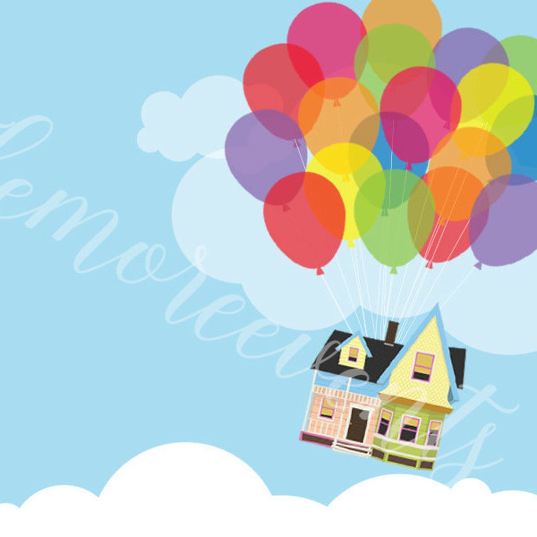 Pixar's up Themed Food Tags/labels (tented) - Etsy