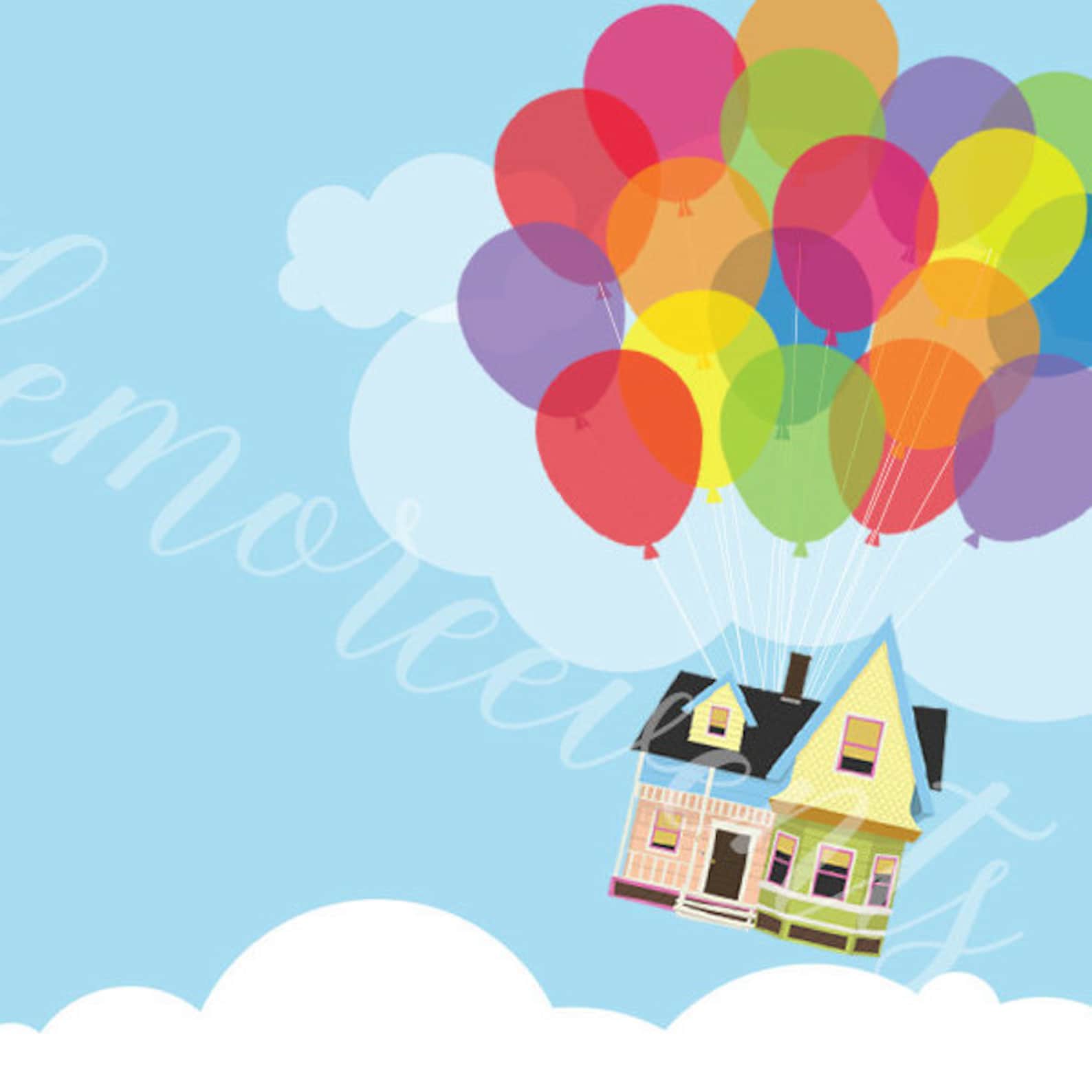 Pixar's up Themed Food Tags/labels (tented) - Etsy