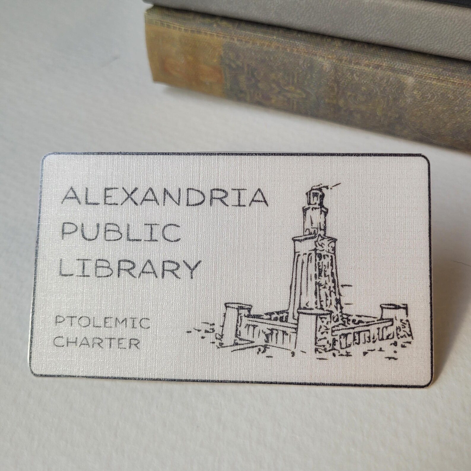 Alexandria Library Card - Historical Library and Lighthouse of ...