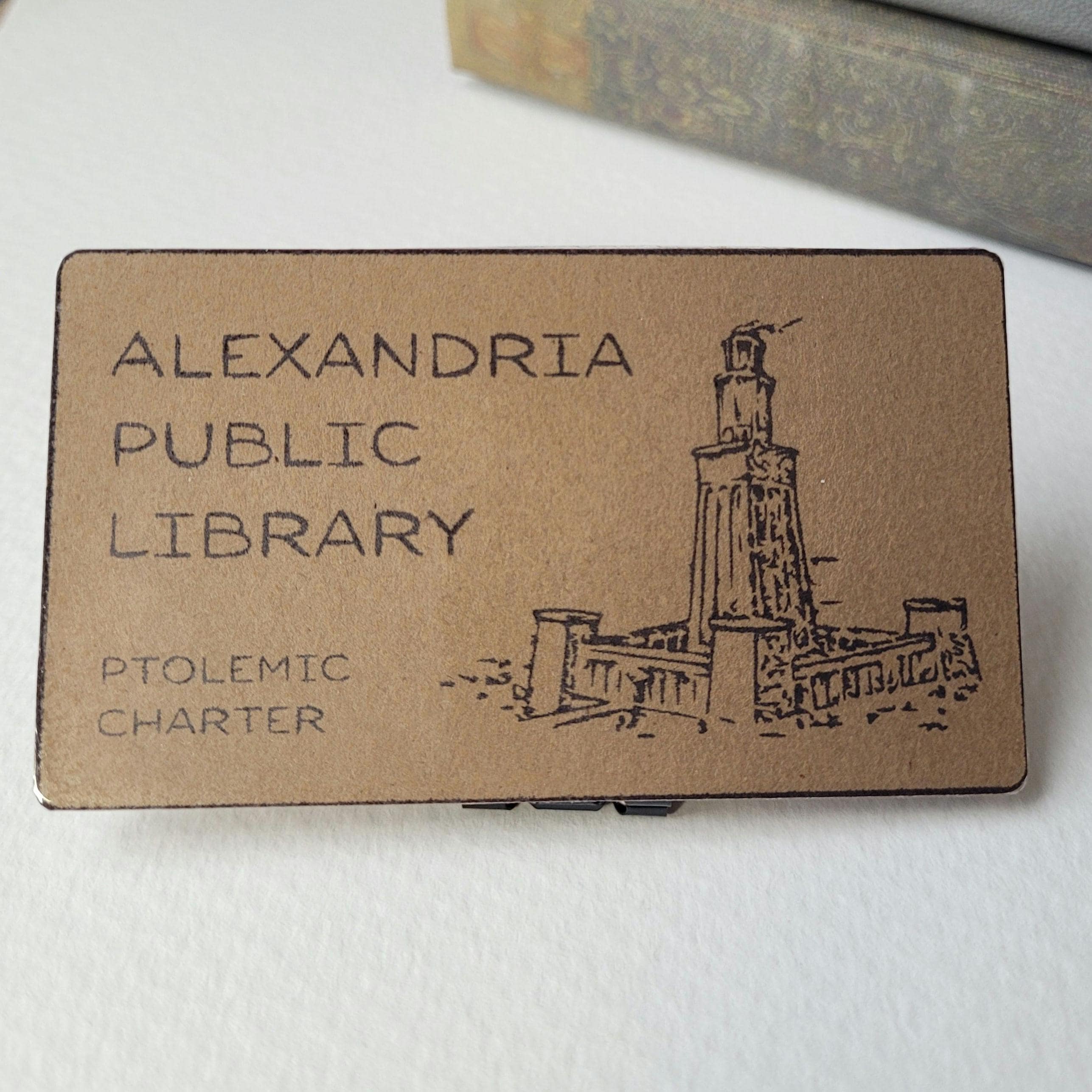 Alexandria Library Card - Historical Library and Lighthouse of ...