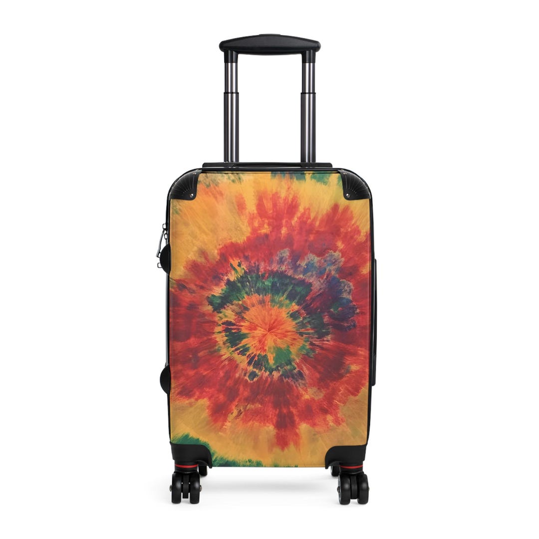 Rainbow Tie Dye Hippie Pattern Suitcase | Suitcase Luggage | Durable ...