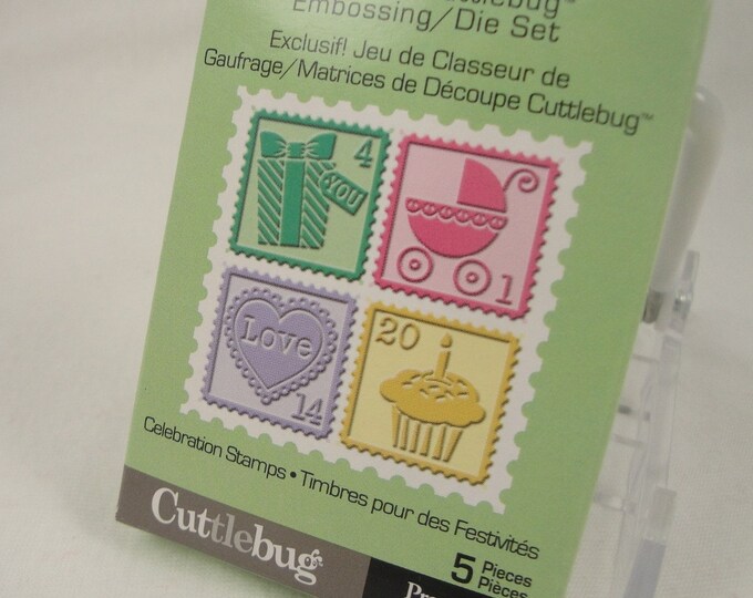 Cuttlebug Celebration Stamps Embossing and Die Set - Etsy