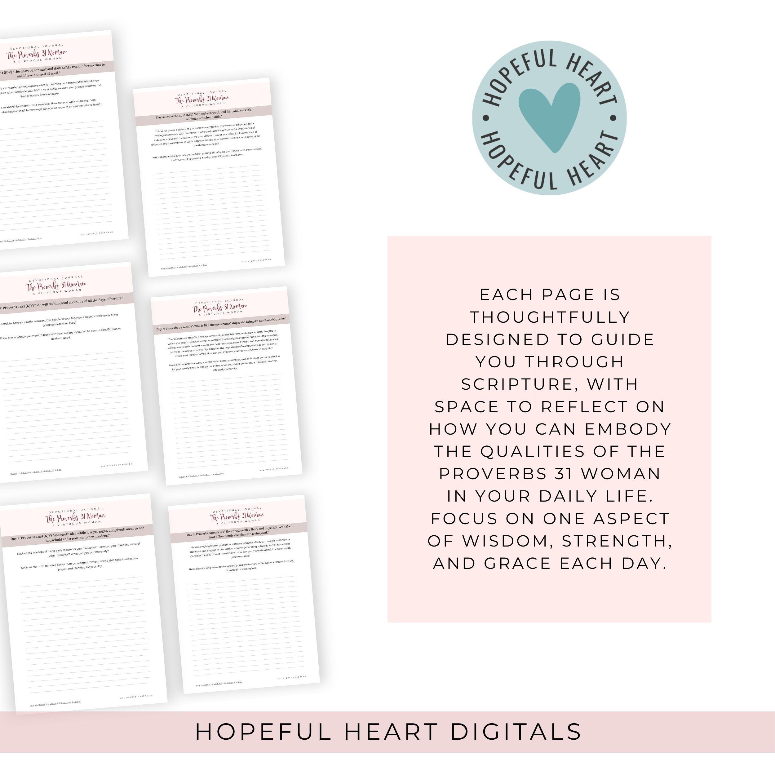 Bible Study Printable, Bible Study Guide, Proverbs 31 Woman Devotional ...