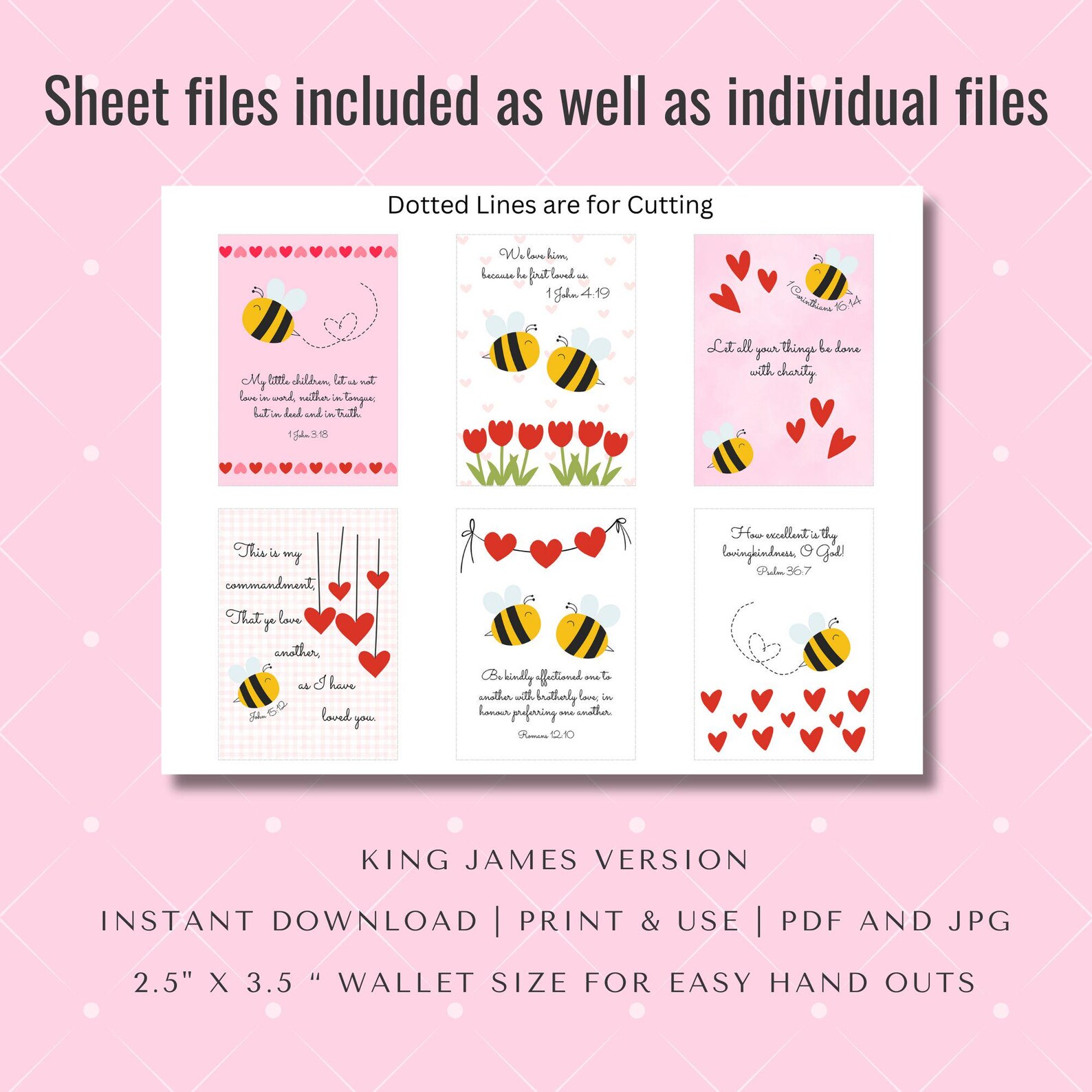 Printable Valentines, Bible Verse Kids Valentine, Kids Valentine ...