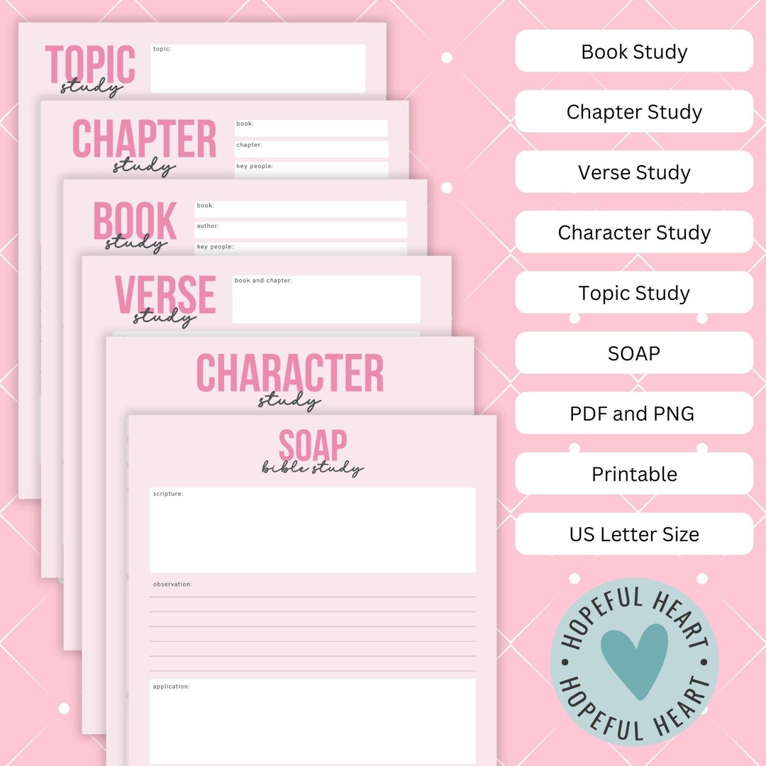 Bible Study Guide Bible Study Template Bible Study Printable