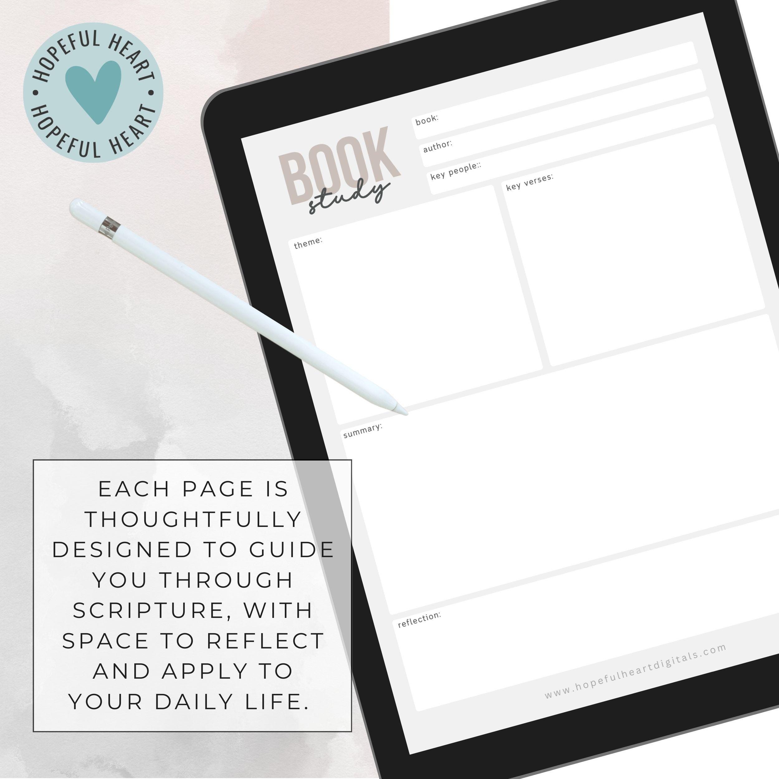Bible Study Guide, Bible Study Template, Bible Study Printable ...