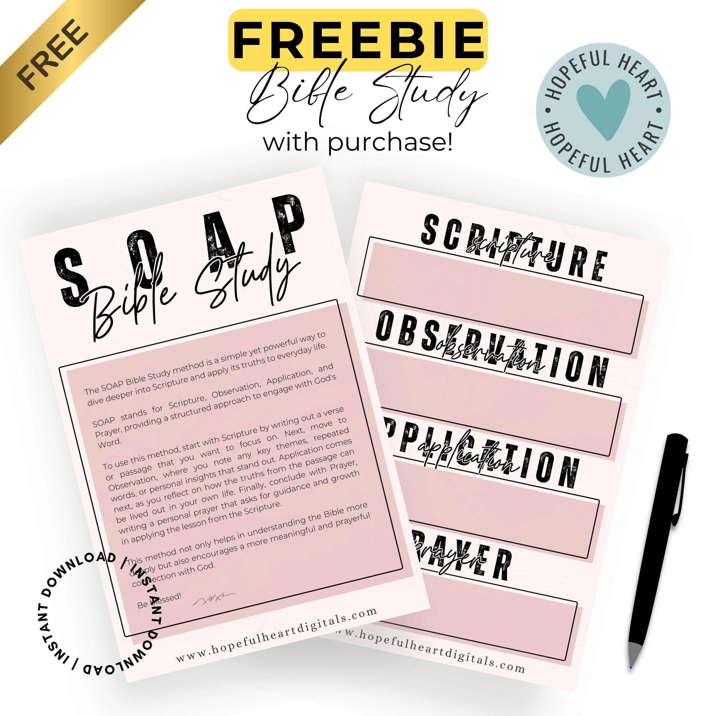 Bible Study Guide, Bible Study Template, Bible Study Printable ...