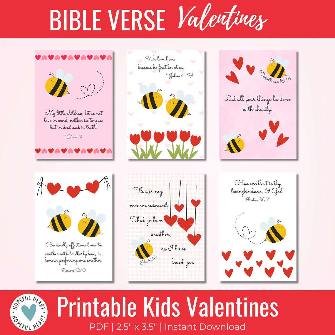 Printable Valentines, Bible Verse Kids Valentine, Kids Valentine ...