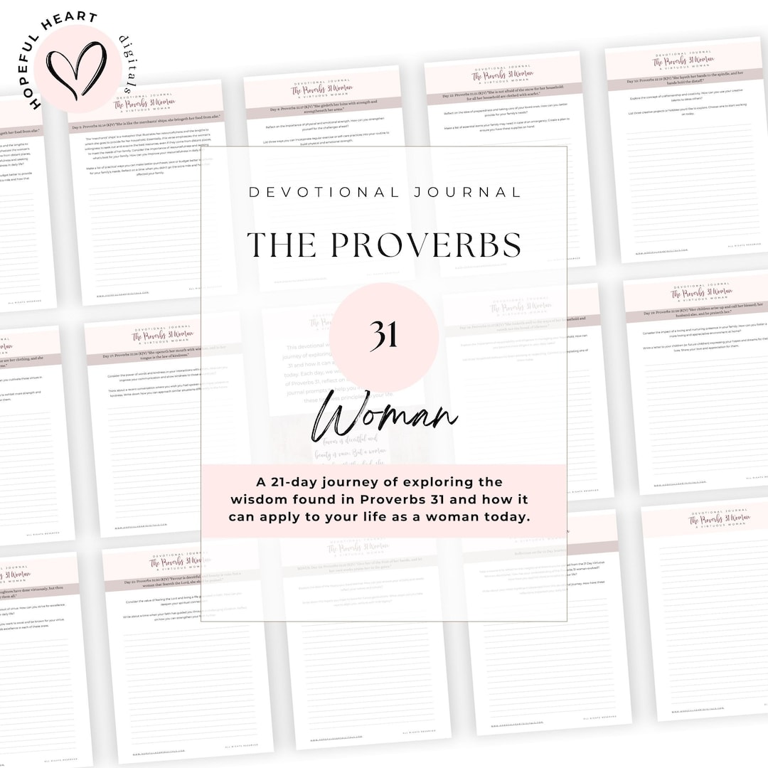 Bible Study Printable, Bible Study Guide, Proverbs 31 Woman Devotional ...