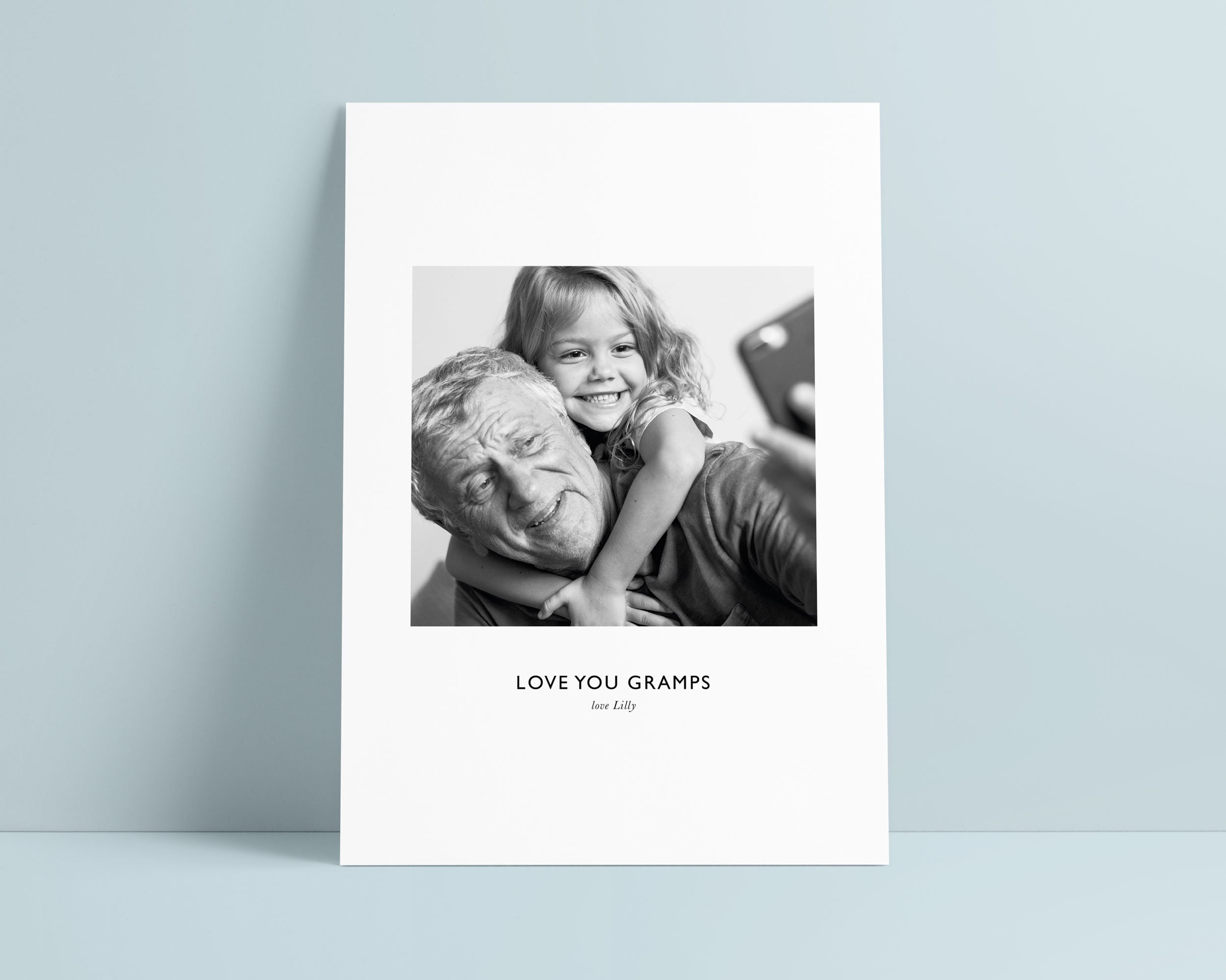 Personalised Photo Print Father's Day Gift for Grandad - Etsy