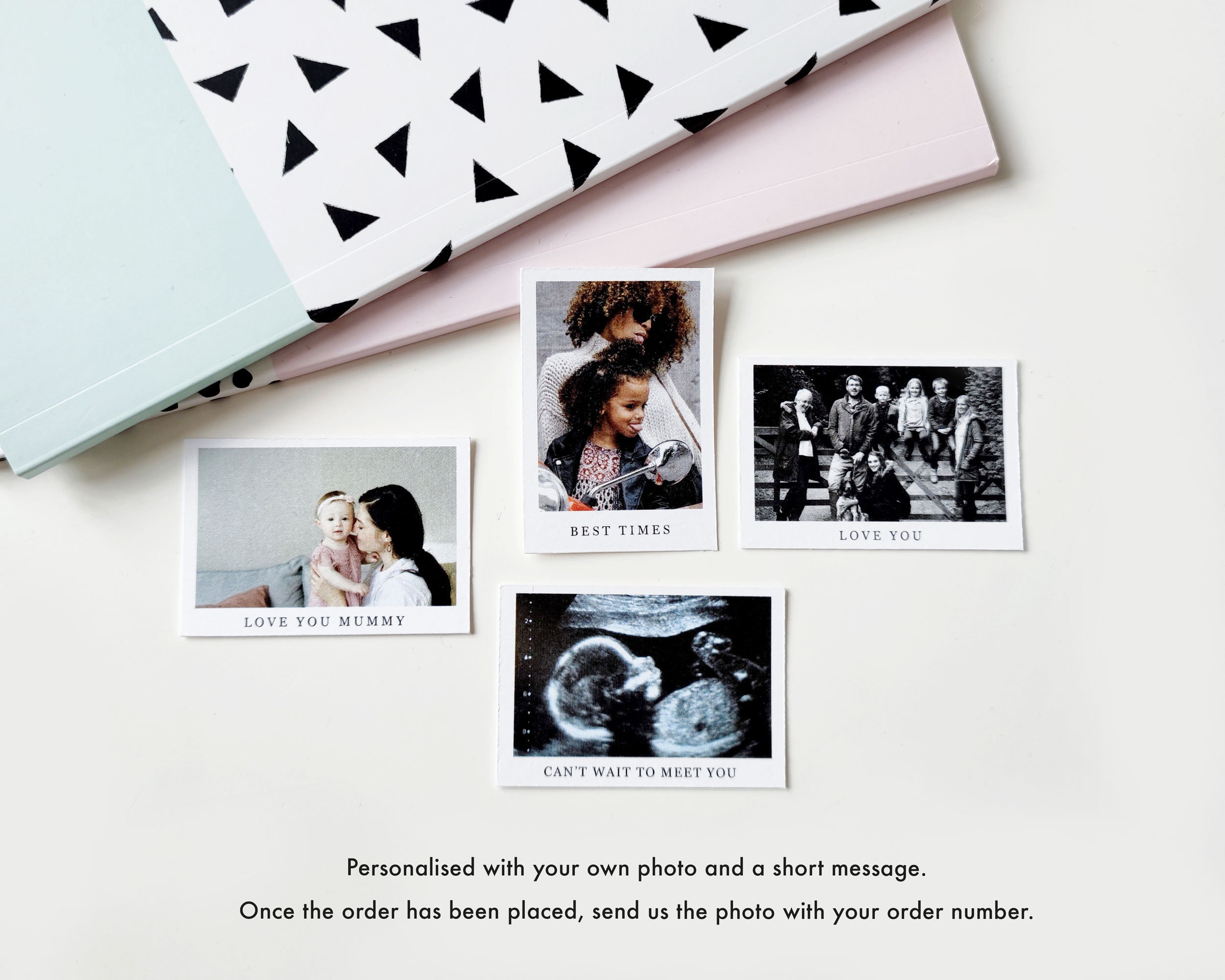 Baby Scan Photo Announcement Card Baby Announcement Card - Etsy