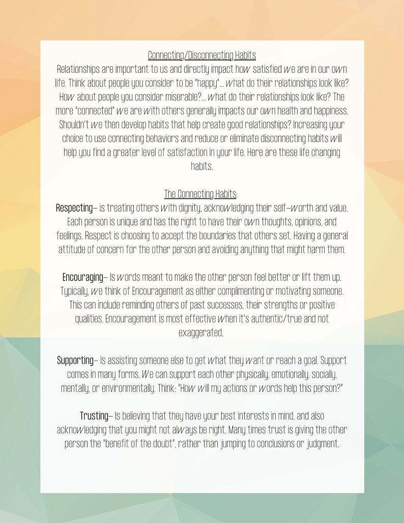 Choice Theory Worksheets CBT Worksheets Cognitive Behavior - Etsy Ireland