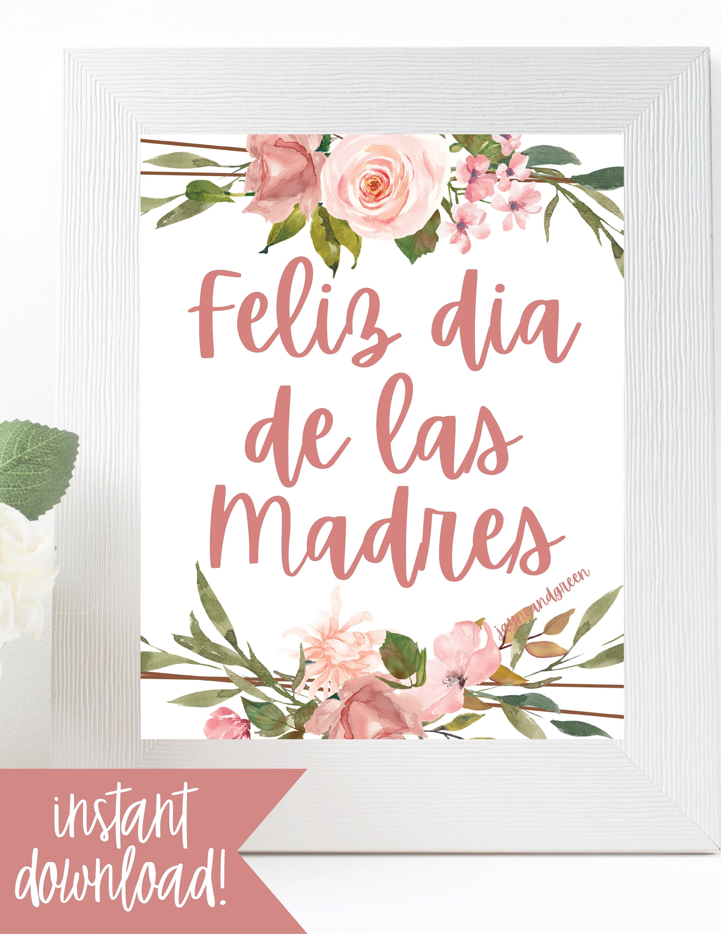 Feliz Dia De Las Madres Printable Card, Happy Mother's Day Spanish Card ...