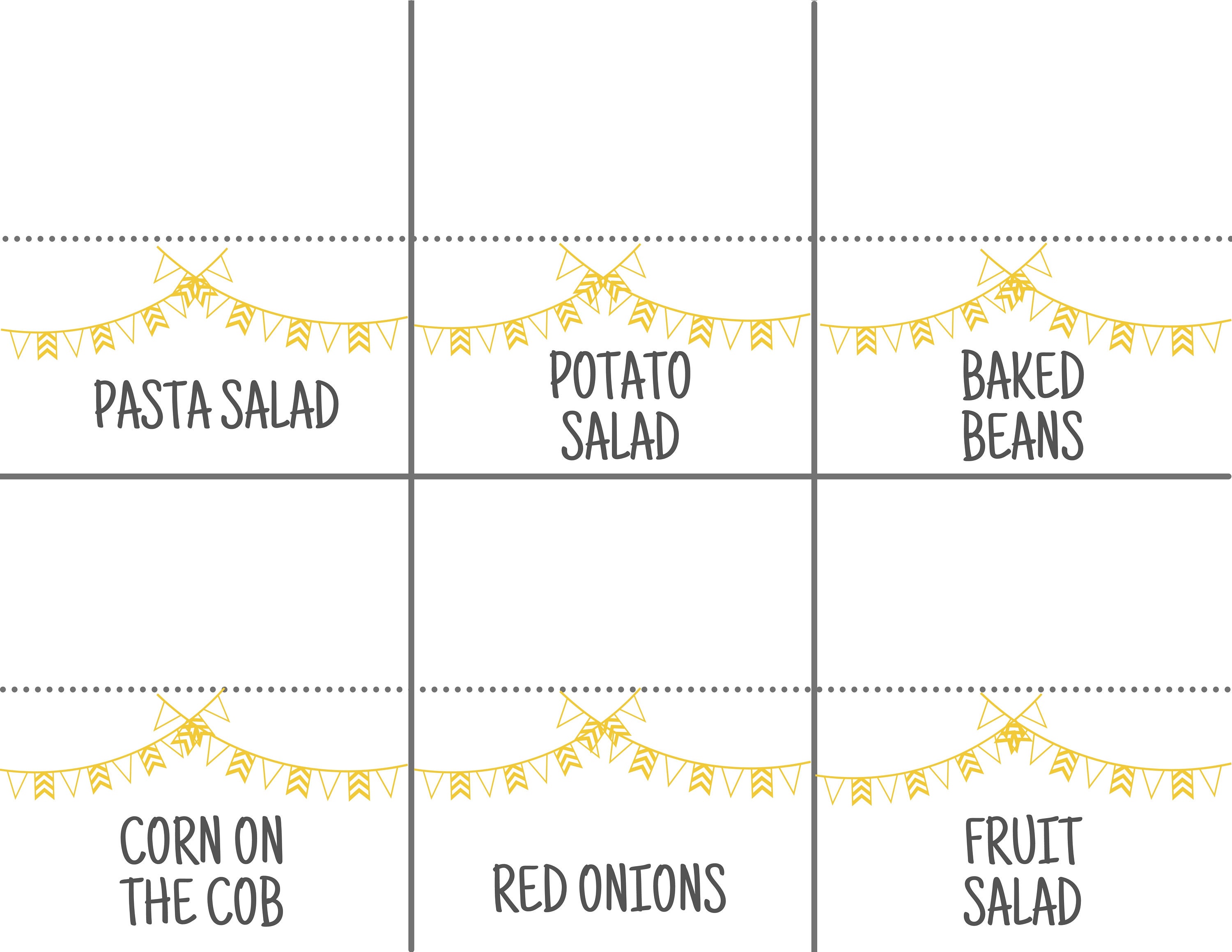 Burger Bar Sign Printable Burger Bar Food Labels Printables - Etsy