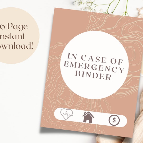Emergency Preparedness Binder - Etsy
