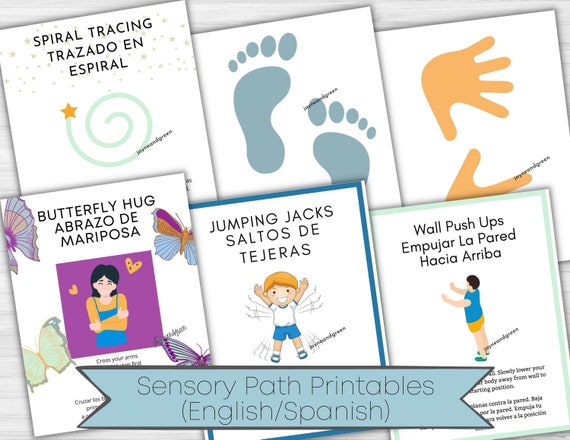 Sensory Path Walk for School Printables Counseling Printable | Etsy