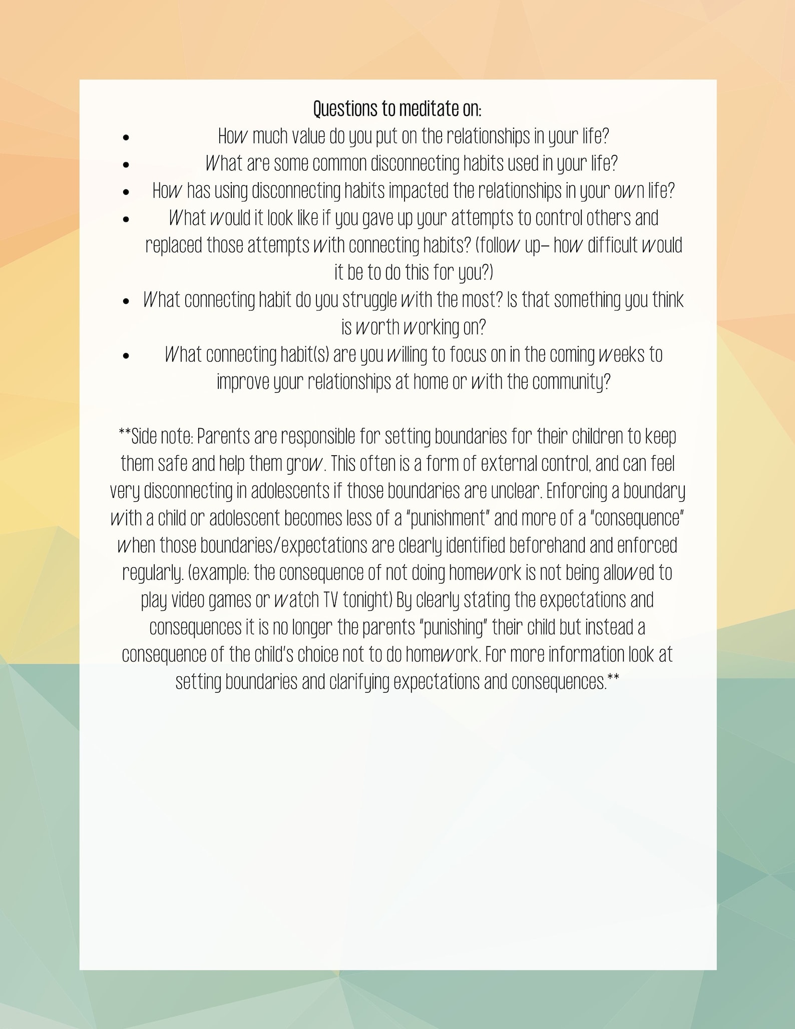 Choice Theory Worksheets, CBT Worksheets, Cognitive Behavior Therapy, 5 ...