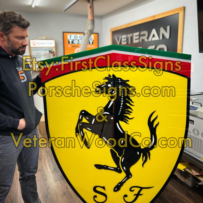 Ferrari Logo. Ferrari Crest. - Etsy