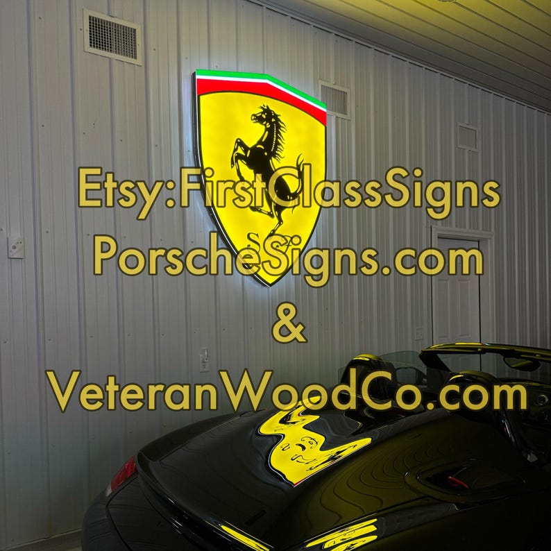 Ferrari Logo. Ferrari Crest. - Etsy