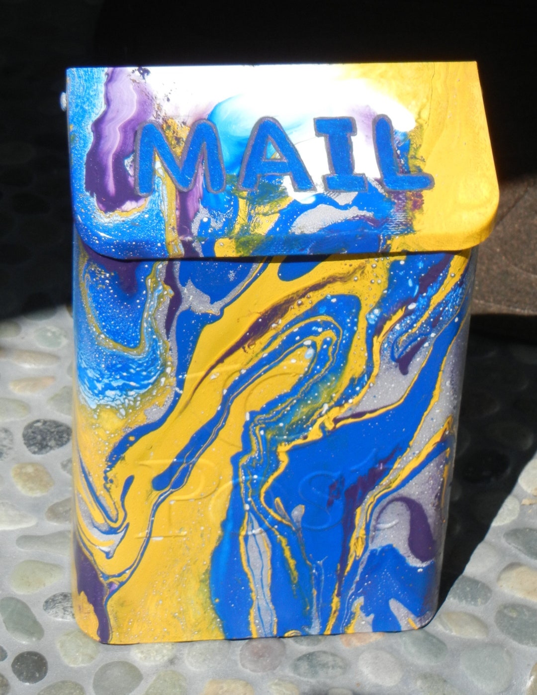 Hydro-dip Wall Mounted Psychedelic Mailbox - Etsy