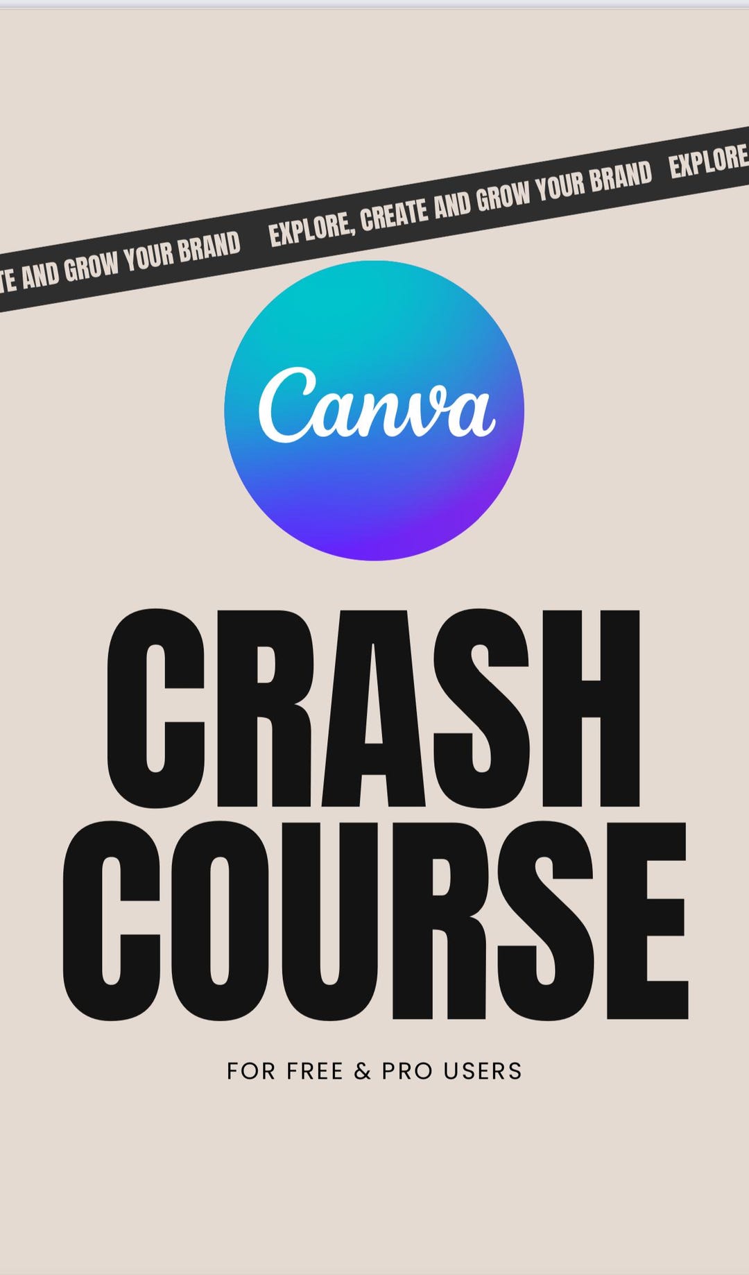 Canva Crash Course, Canva for Beginners, How to Create Content, Social ...