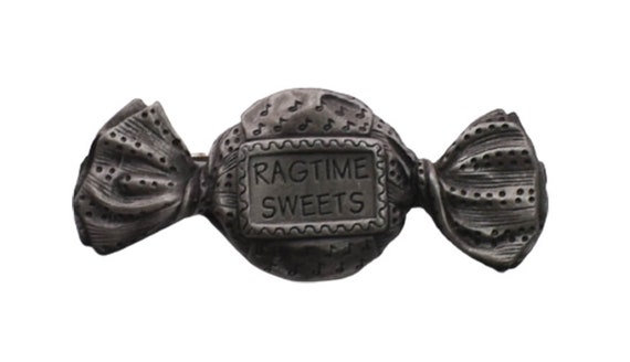 1996 Susan Boyce Pewter Tone Wrapped Ragtime Sweets W… - Gem