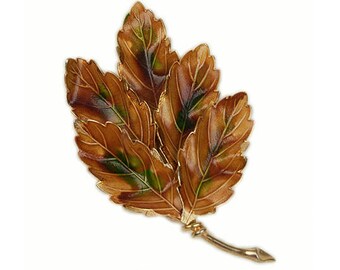 Autumn Leaf Brooch - Etsy