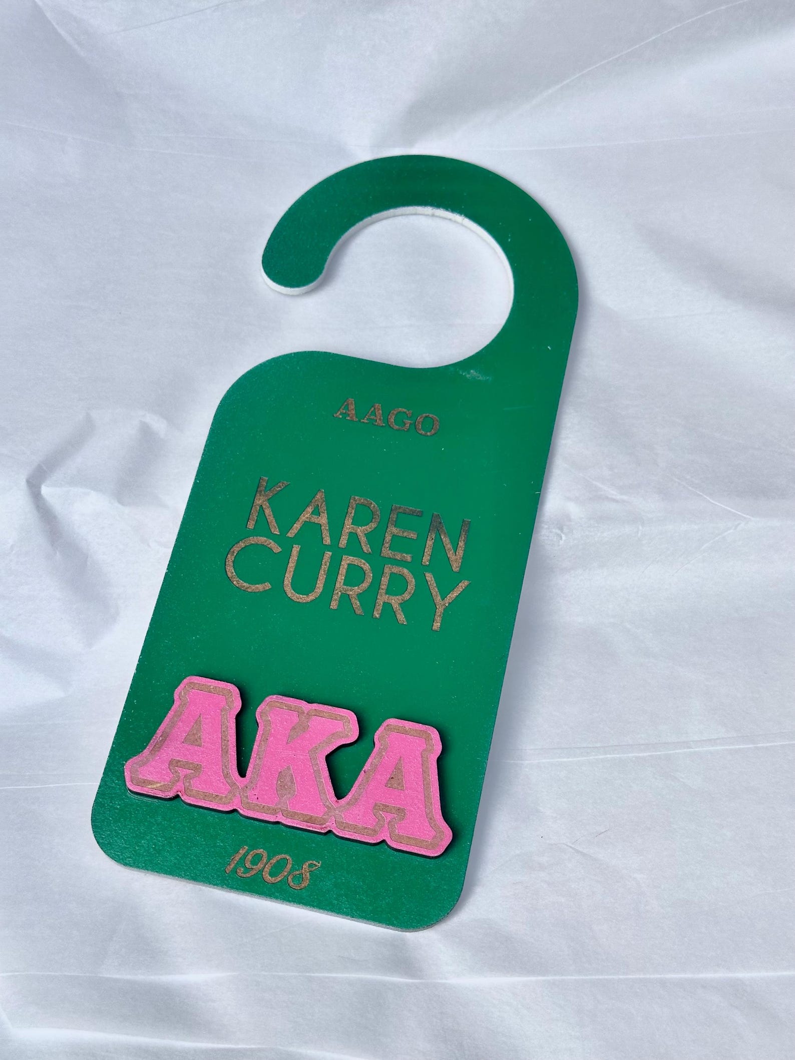 Custom Greek Letter Door Hangers - Do Not Disturb - Etsy