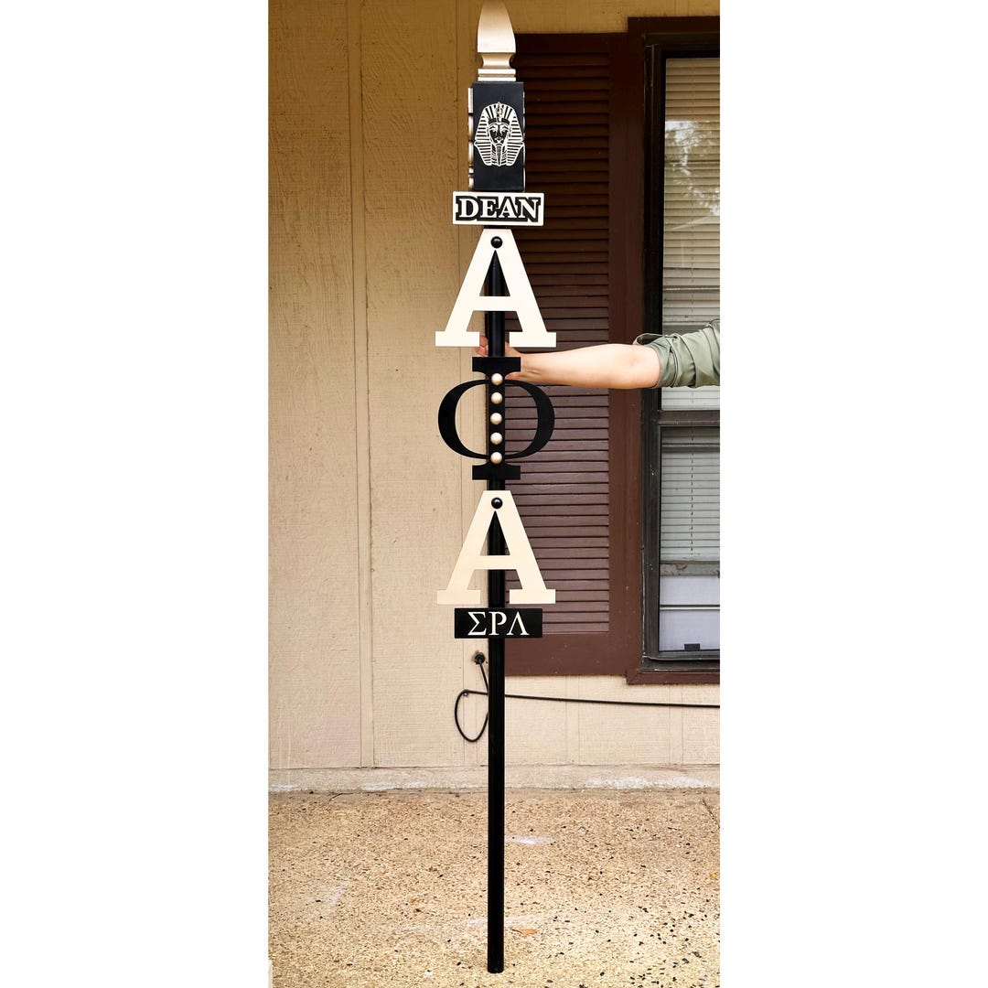 Legacy Reveal Staff – Custom Fraternal Pole for Line Celebrations - Etsy