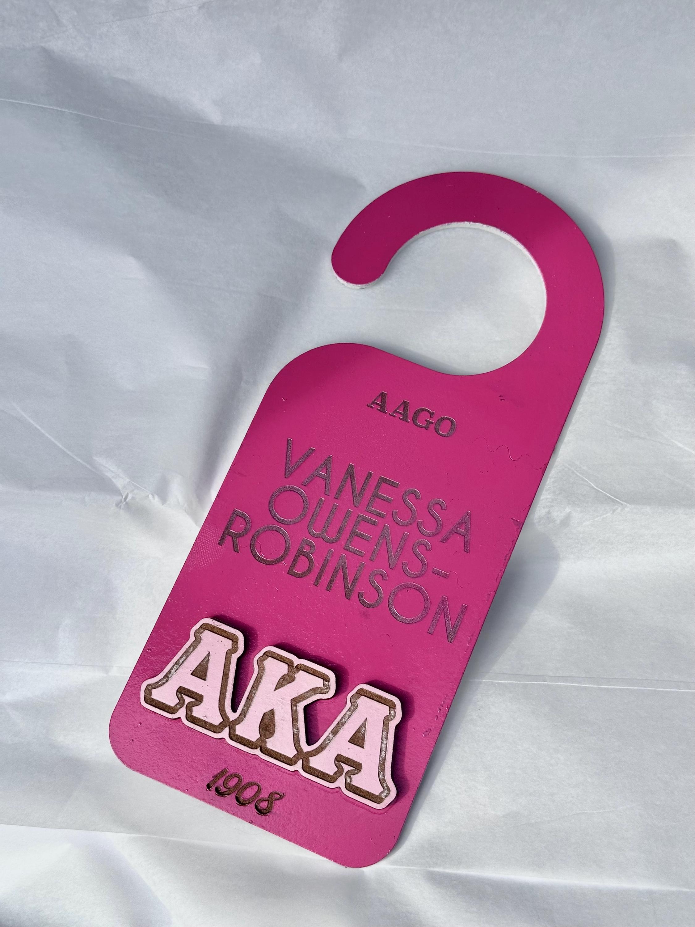 Alpha Kappa Alpha Sorority Door Hangers - Do Not Disturb - Greek - Etsy