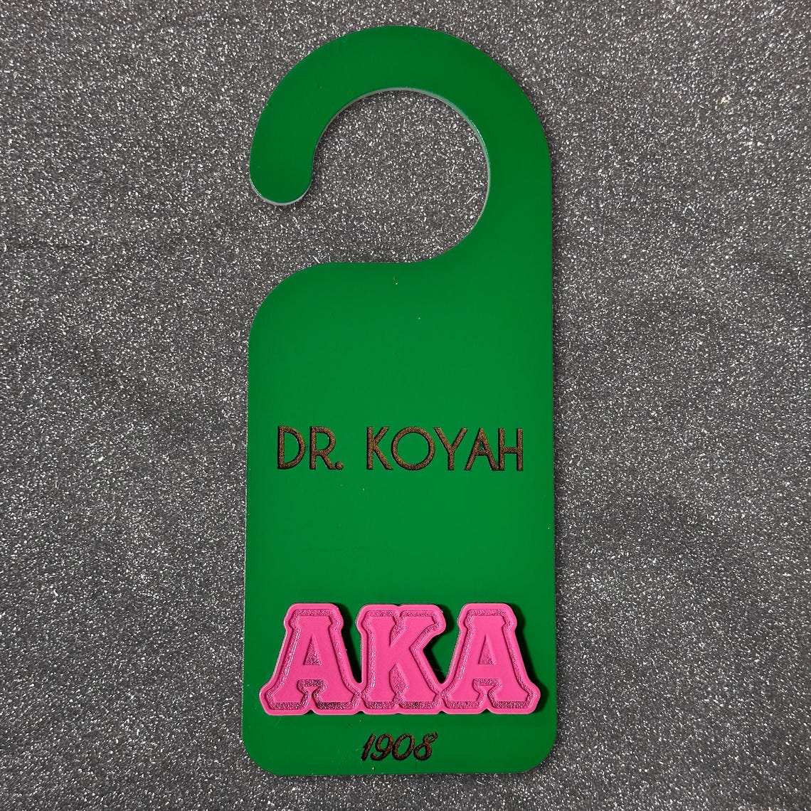 Custom Greek Letter Door Hangers - Do Not Disturb - Etsy