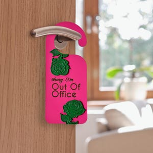 Custom Greek Letter Door Hangers - Do Not Disturb - Etsy