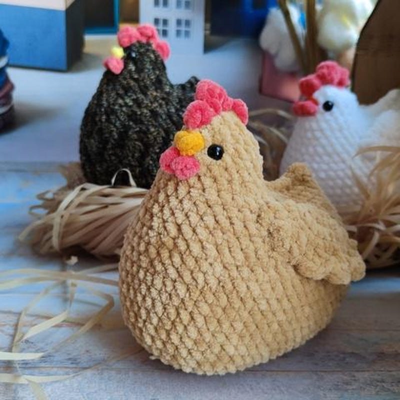 Stuffed Chicken Plush - Etsy