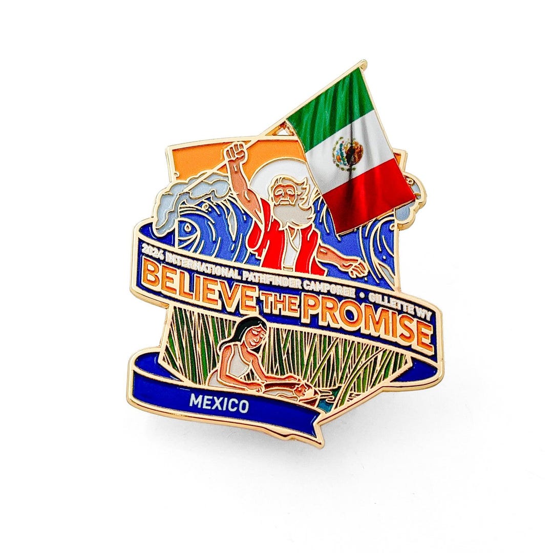 Believe the Promise 2024 Flag Pin (mexico) - Etsy