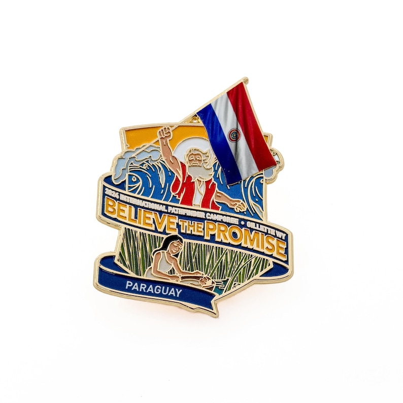 Believe the Promise 2024 Flag Pin (paraguay) - Etsy