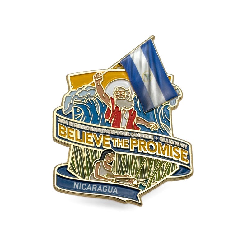 Believe the Promise 2024 Flag Pin (nicaragua) - Etsy